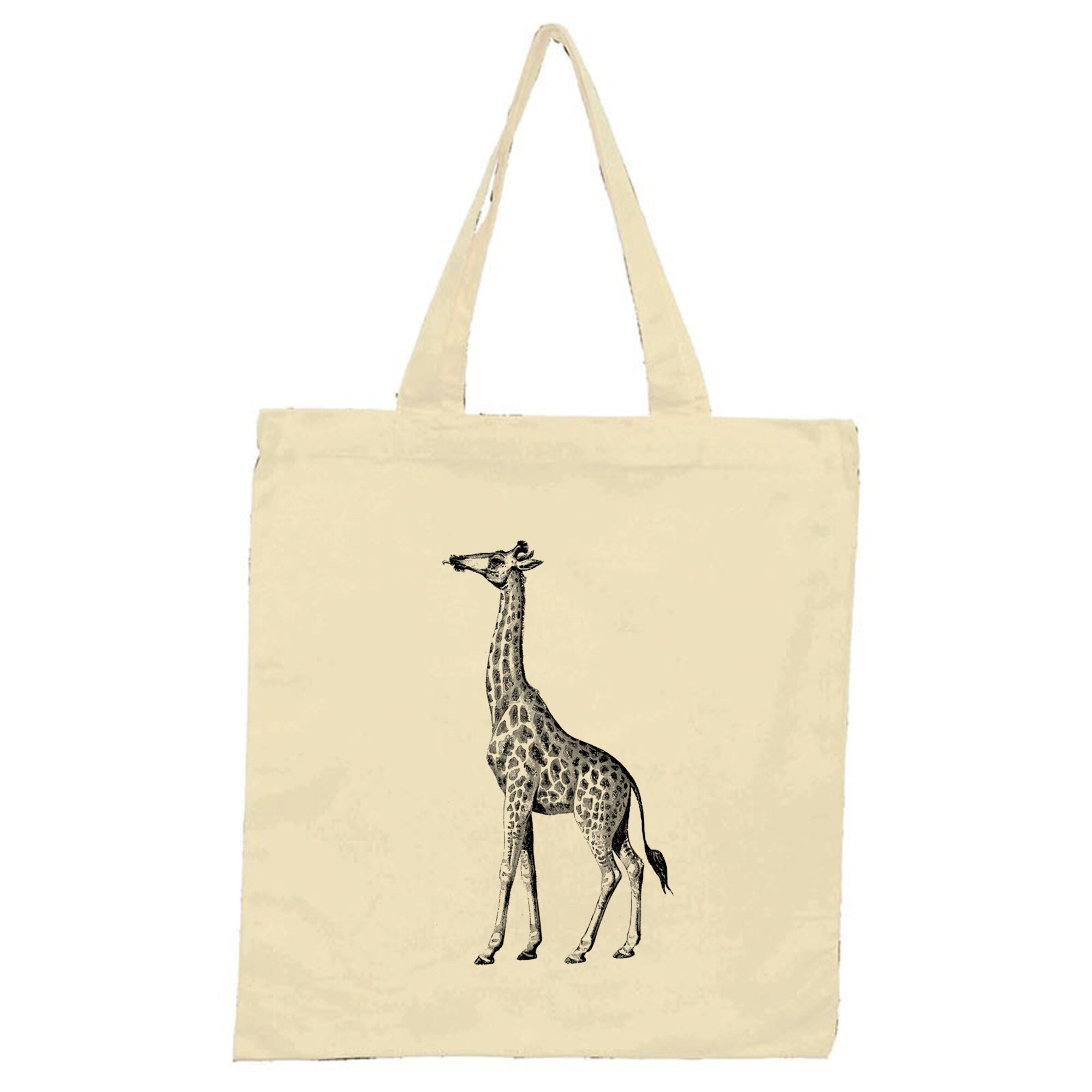 Giraffe Tote Bag Natural Colour Birthday Gift Present Re | Etsy