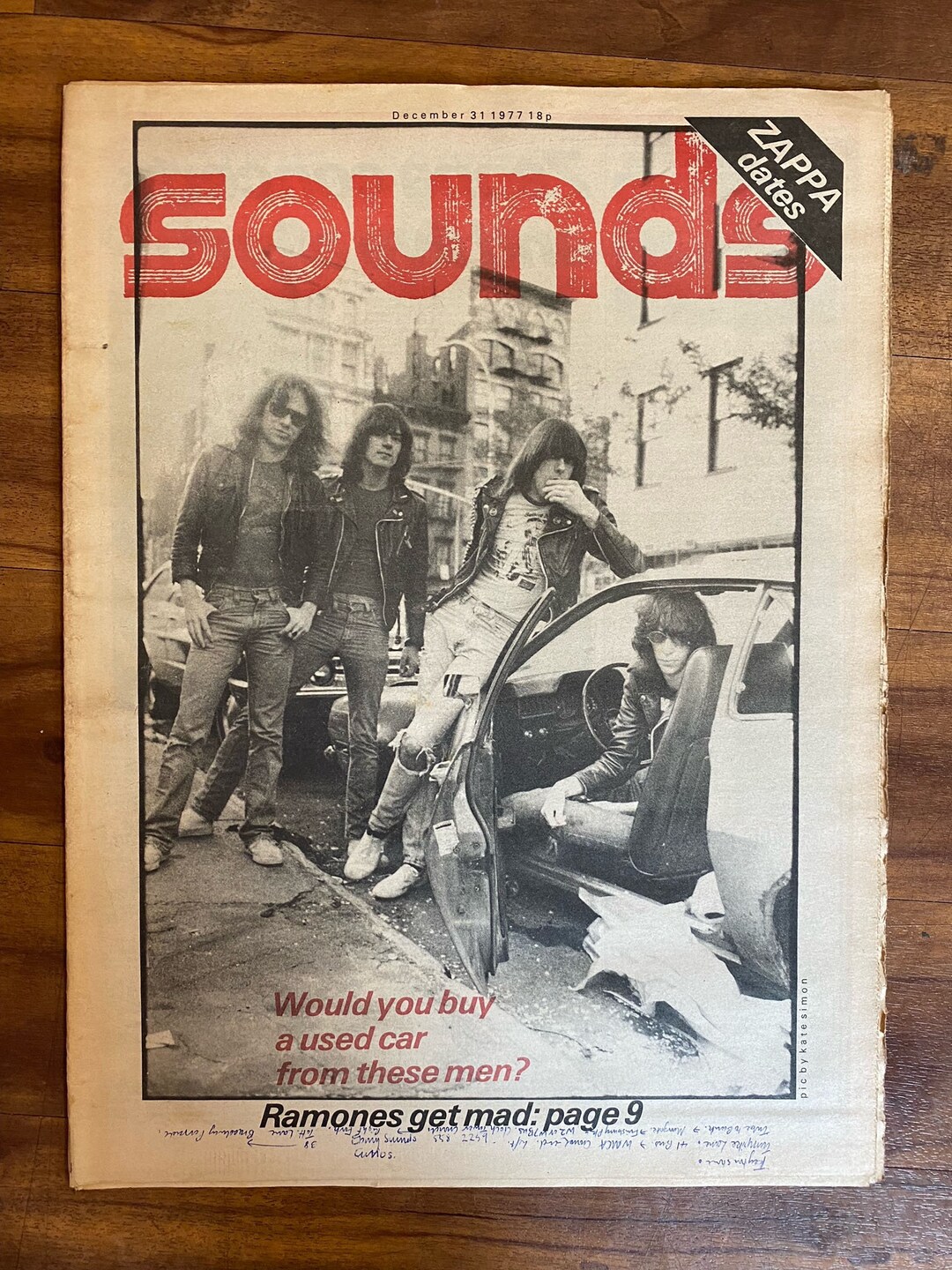 Sounds Dec 31 1977 Sex Pistols Star Wars Alex Chilton Ramones Derek And