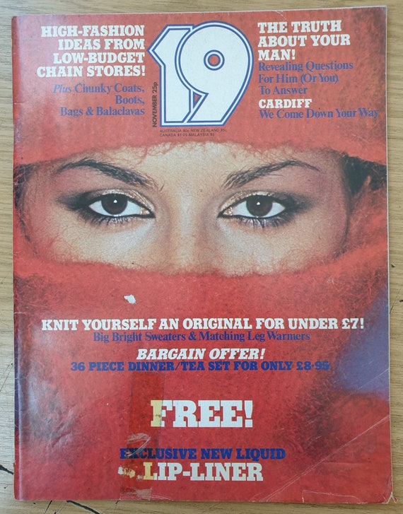 19 Magazine Nov 976 London British Original Vintage | Etsy