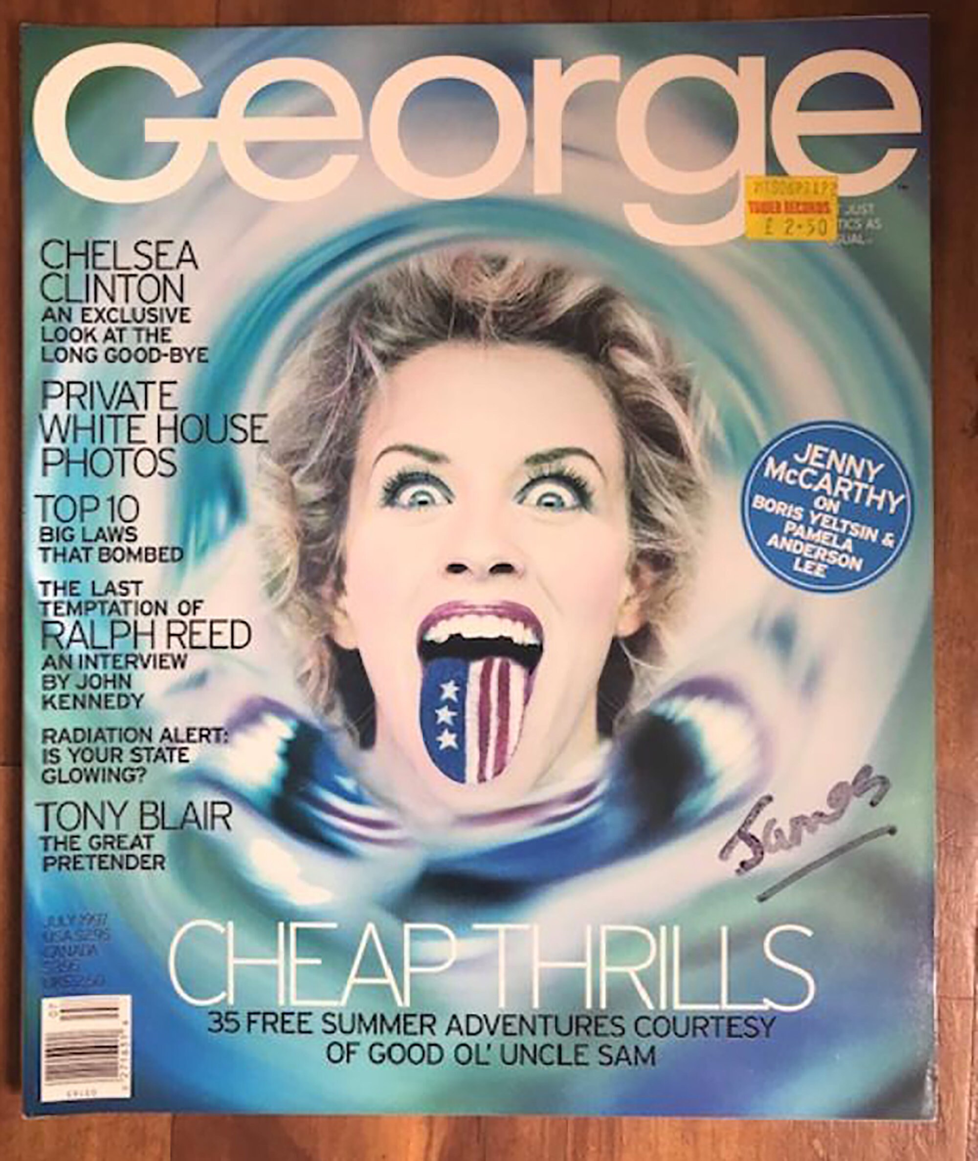George Magazine Julio de 1997 Jenny McCartney Bill Clinton Ted Nugent ...