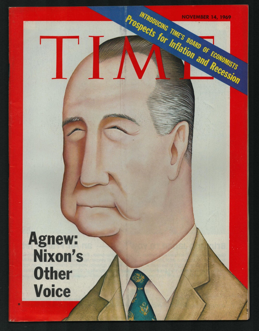 Time Magazine November 14 1969 - Spiro Agnew and Richard Nixon Other ...