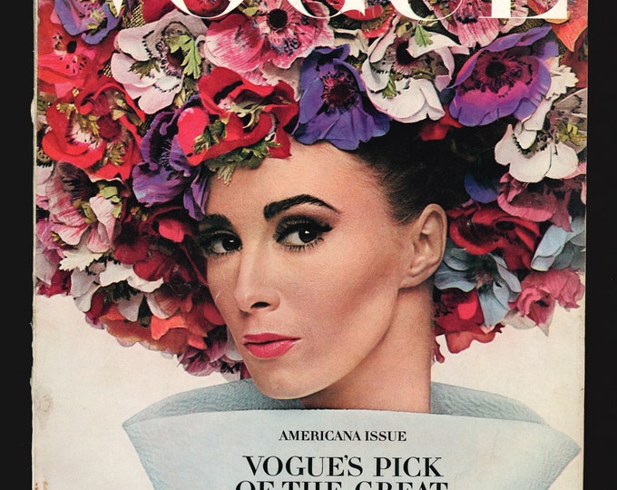 Vogue US Feb 1 1964 Original Vintage Fashion Magazine Cover ...