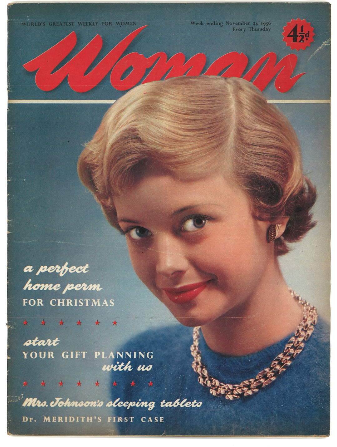 Mujer Reino Unido 24 de noviembre 1956 Original British Vintage Weekly ...