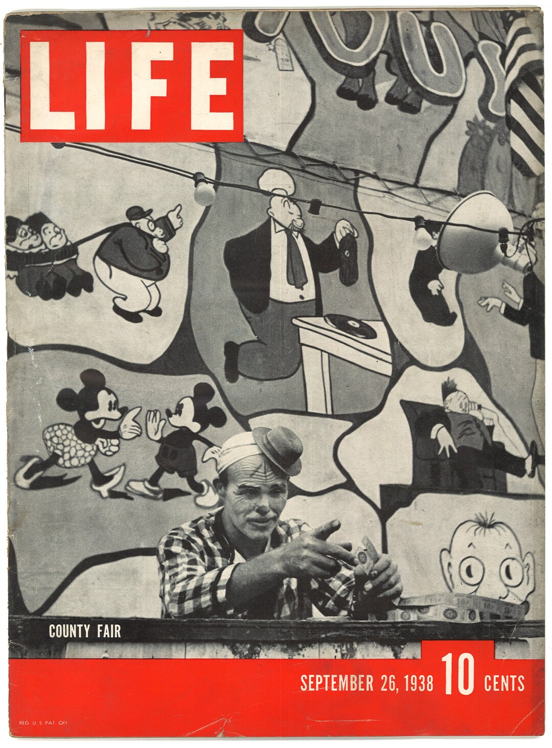 Life US vol 5 no 13 Sept 26 1938 American Original Vintage Weekly Magazine Gift Birthday Clown ...