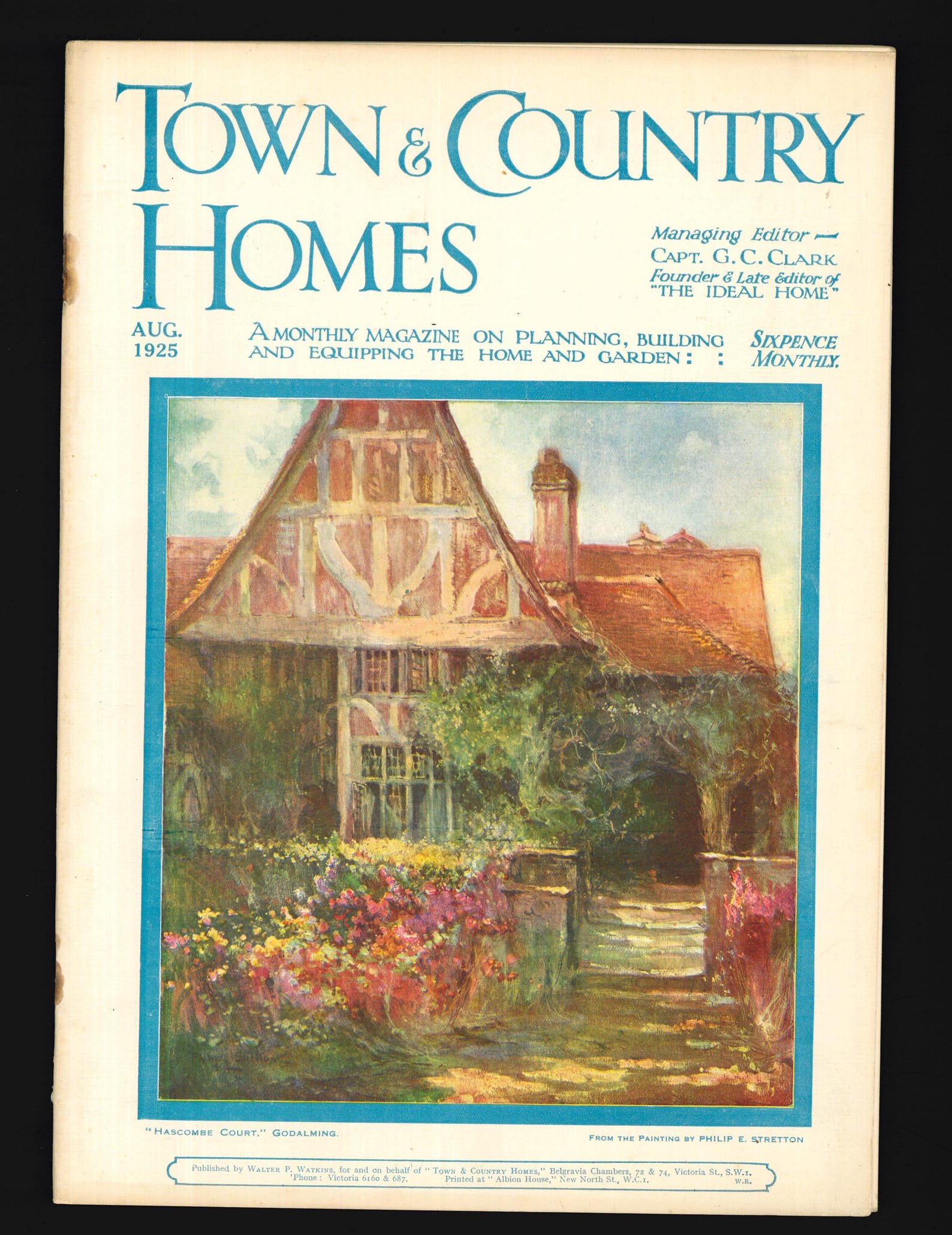 Town & Country Homes 1925 Vintage Original Retro Rare Monthly Magazine ...