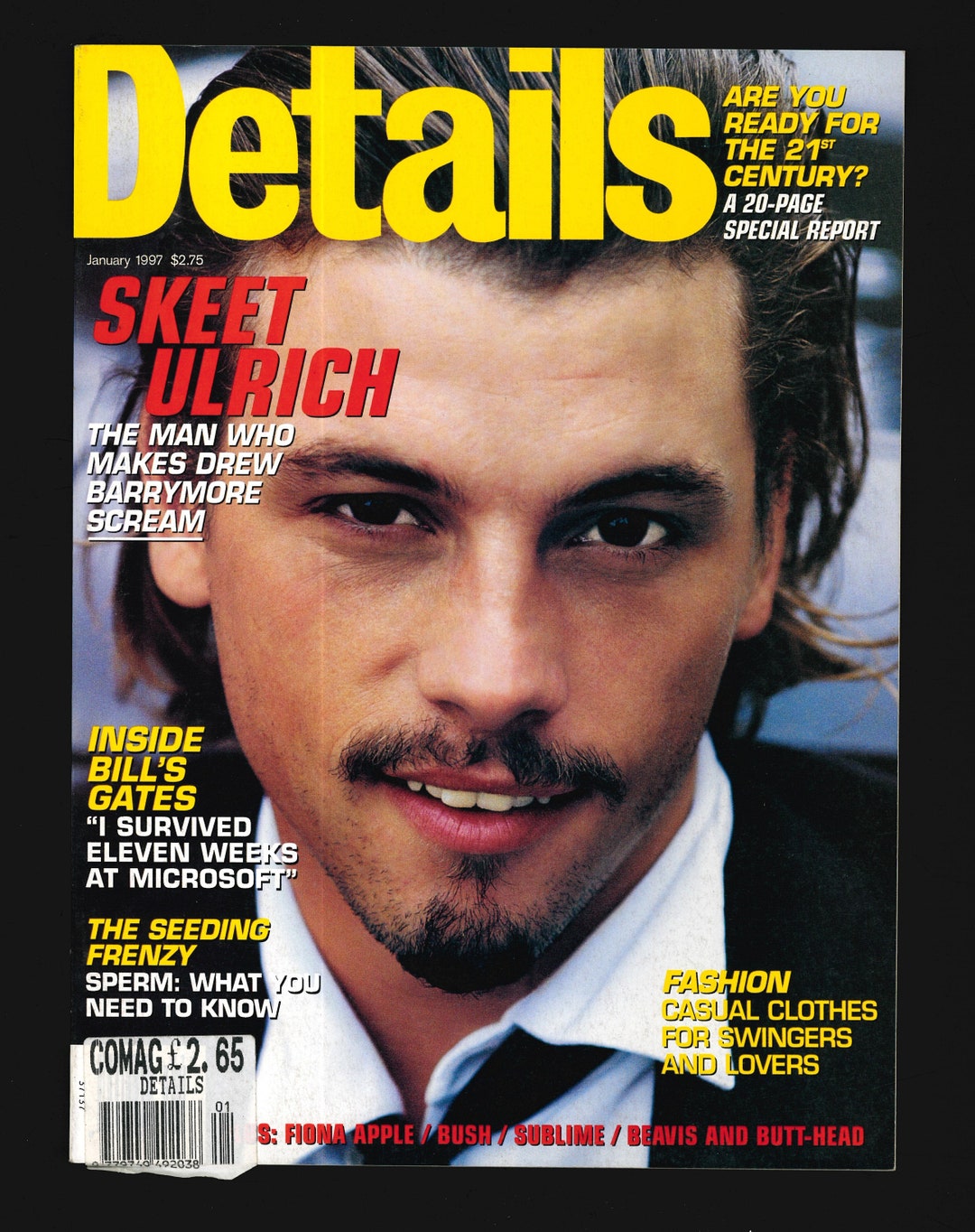 Details 1997 Back Issues Original Magazine Skeet Ulrich Tim Roth & Drew ...