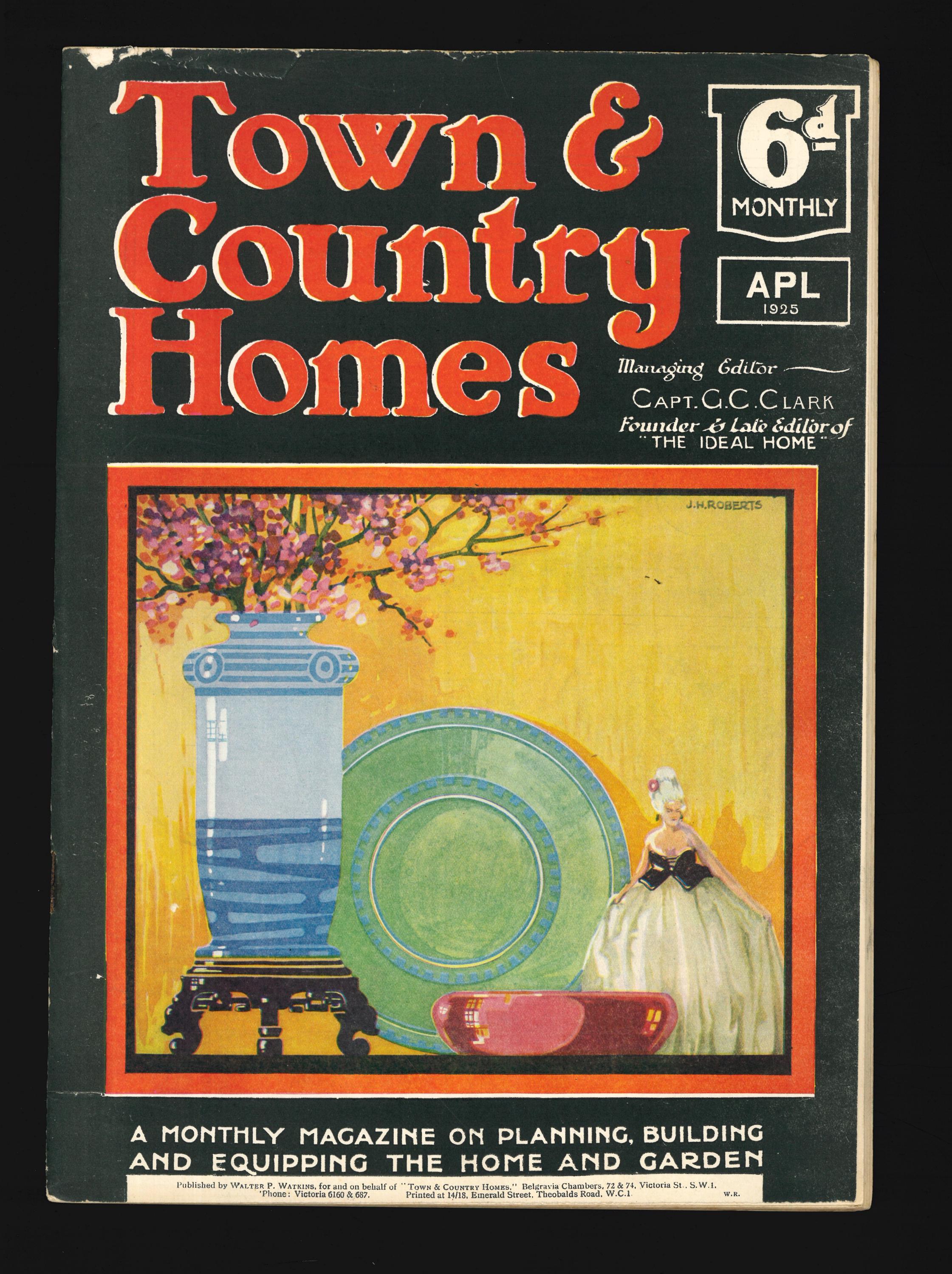 Town & Country Homes 1925 Vintage Original Retro Rare Monthly Magazine ...