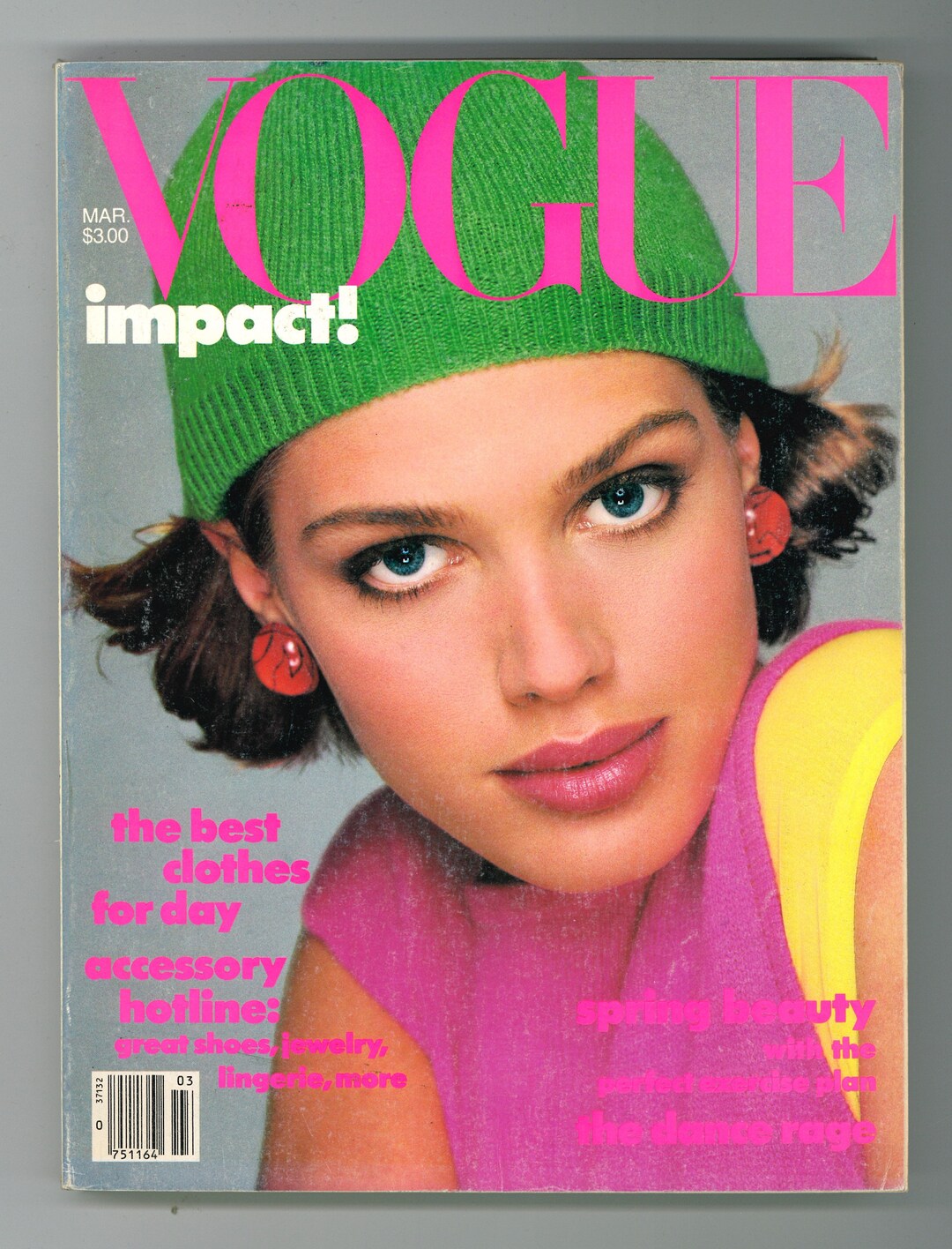 Vogue US March 1984 Original Vintage Fashion Magazine 40th - Etsy