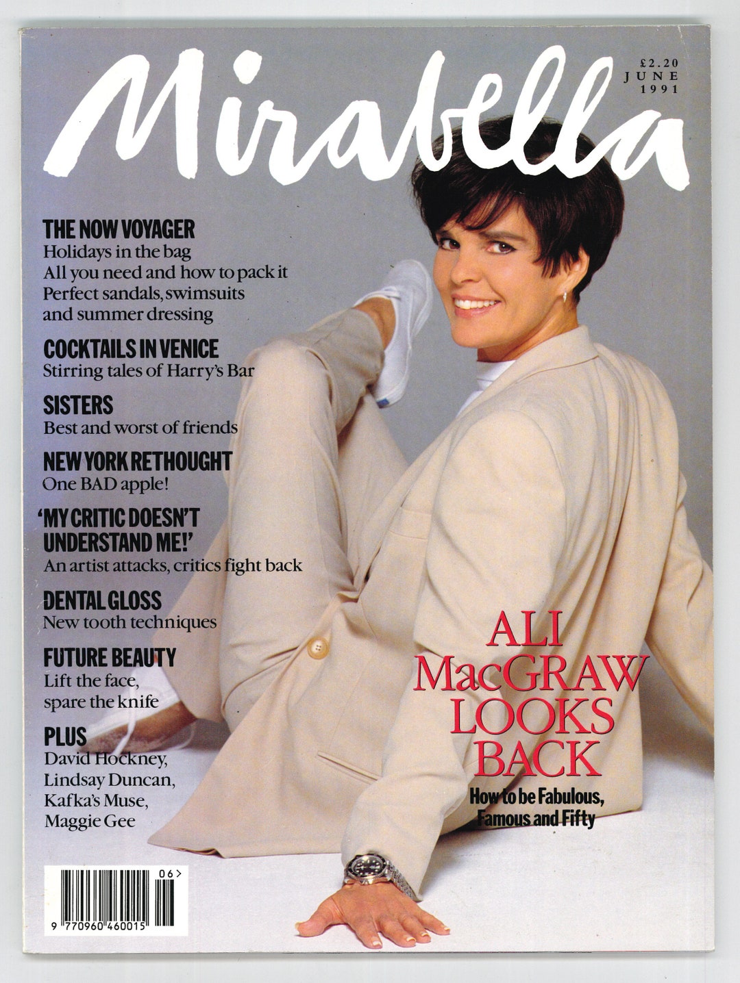 Mirabella June 1991 Vol 2 No 5 Original Fashion Magazine Ali Macgraw ...