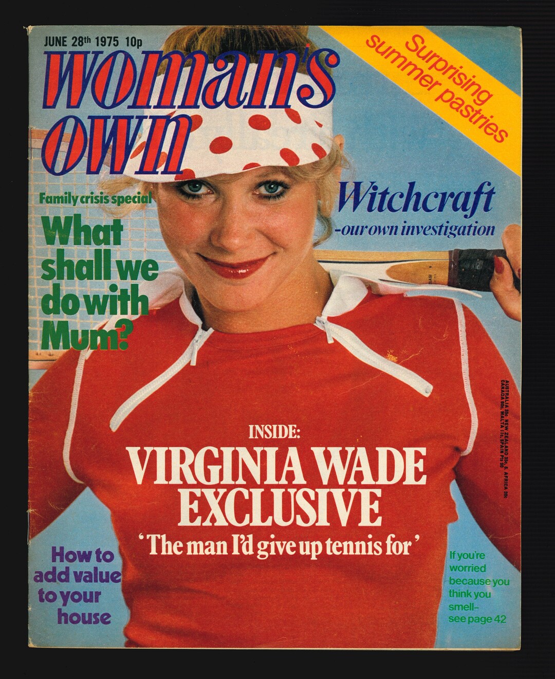 Woman's Own June 28 1975 Original British Vintage Weekly Women Magazine ...