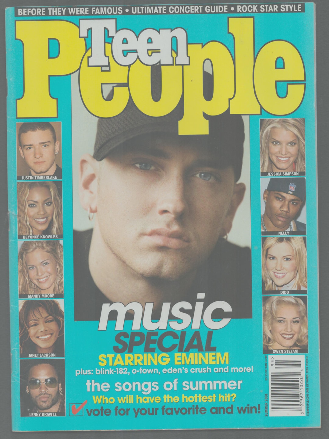 Teen People Summer 2001 US Original Celebrity Entertainment Magazine ...