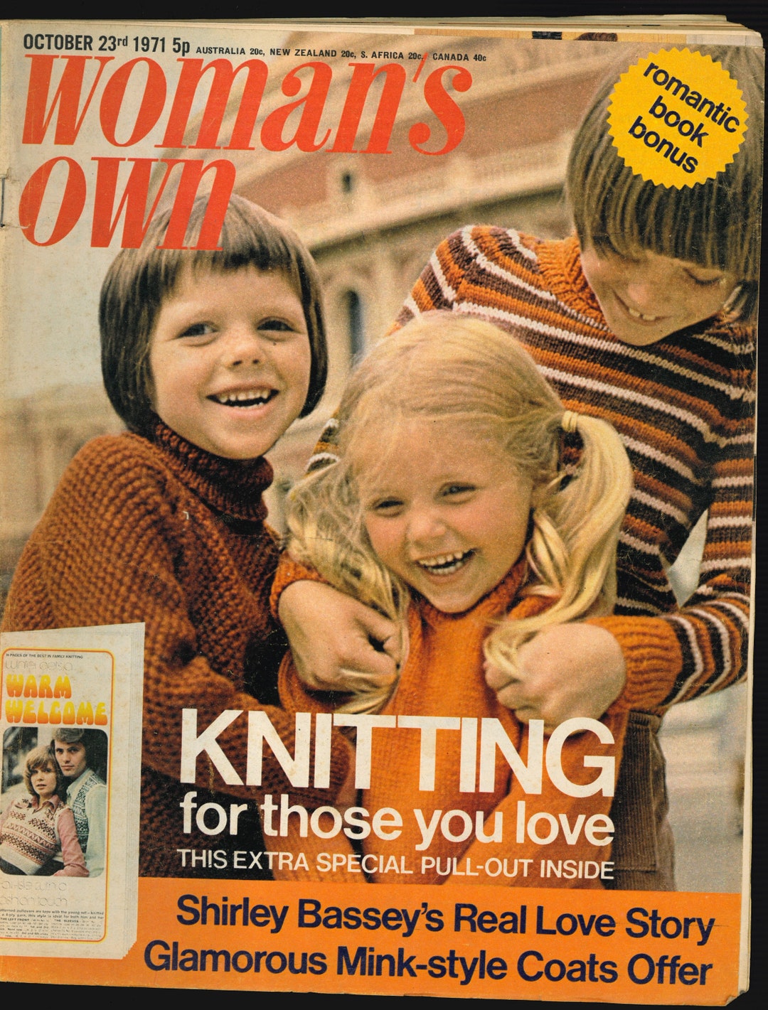 Woman's Own Oct 23 1971 Original British Vintage Weekly Women Magazine ...