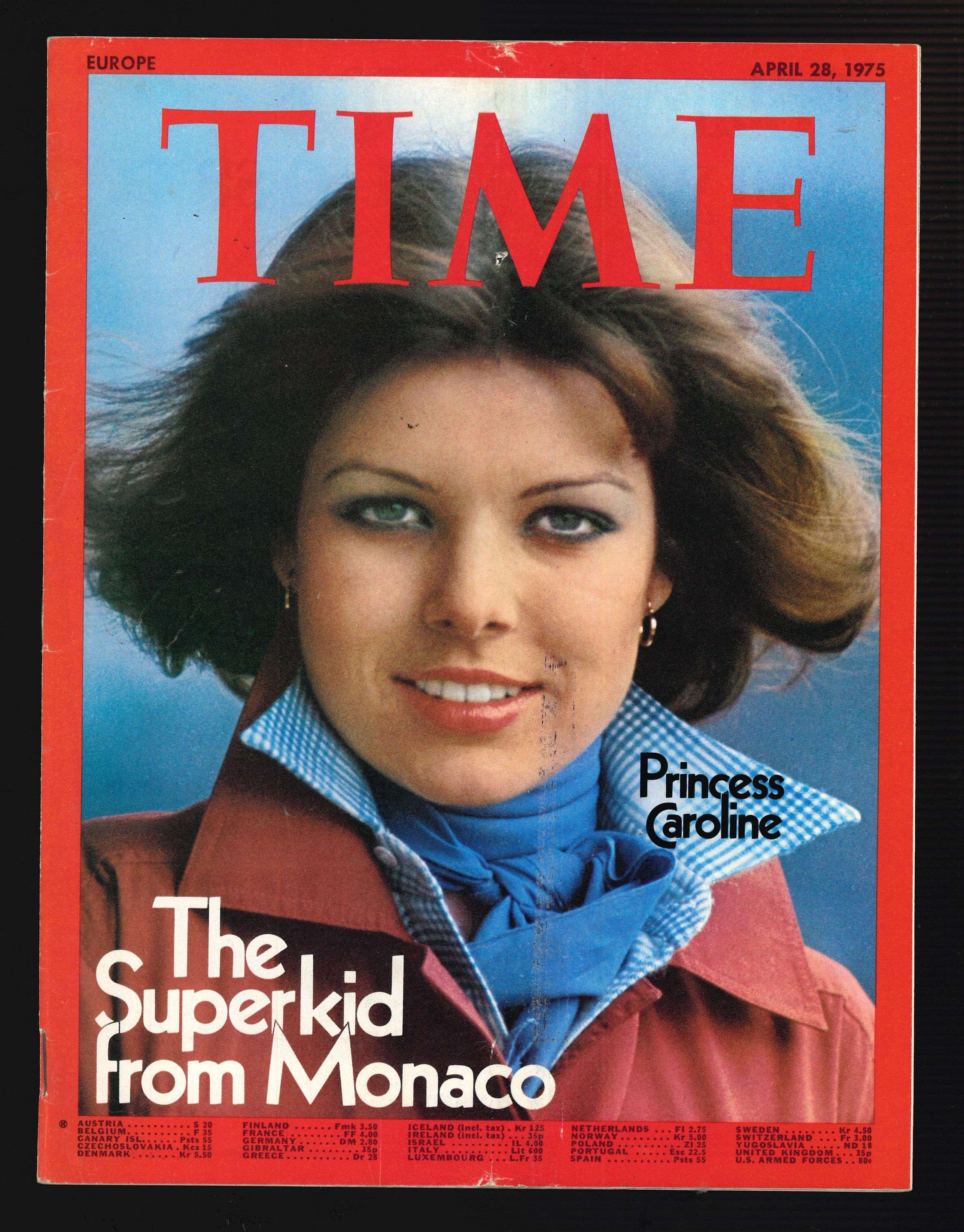 TIME APR 28 1975 Vintage Magazine Princess Caroline the - Etsy