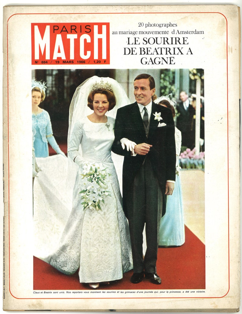 Paris Match No 884 March 19 1966 Original Vintage Foreign French France ...