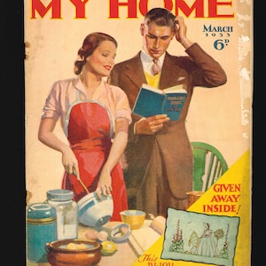 My Home Back Issues 1933 Original Vintage Women’s Magazine Knitting ...
