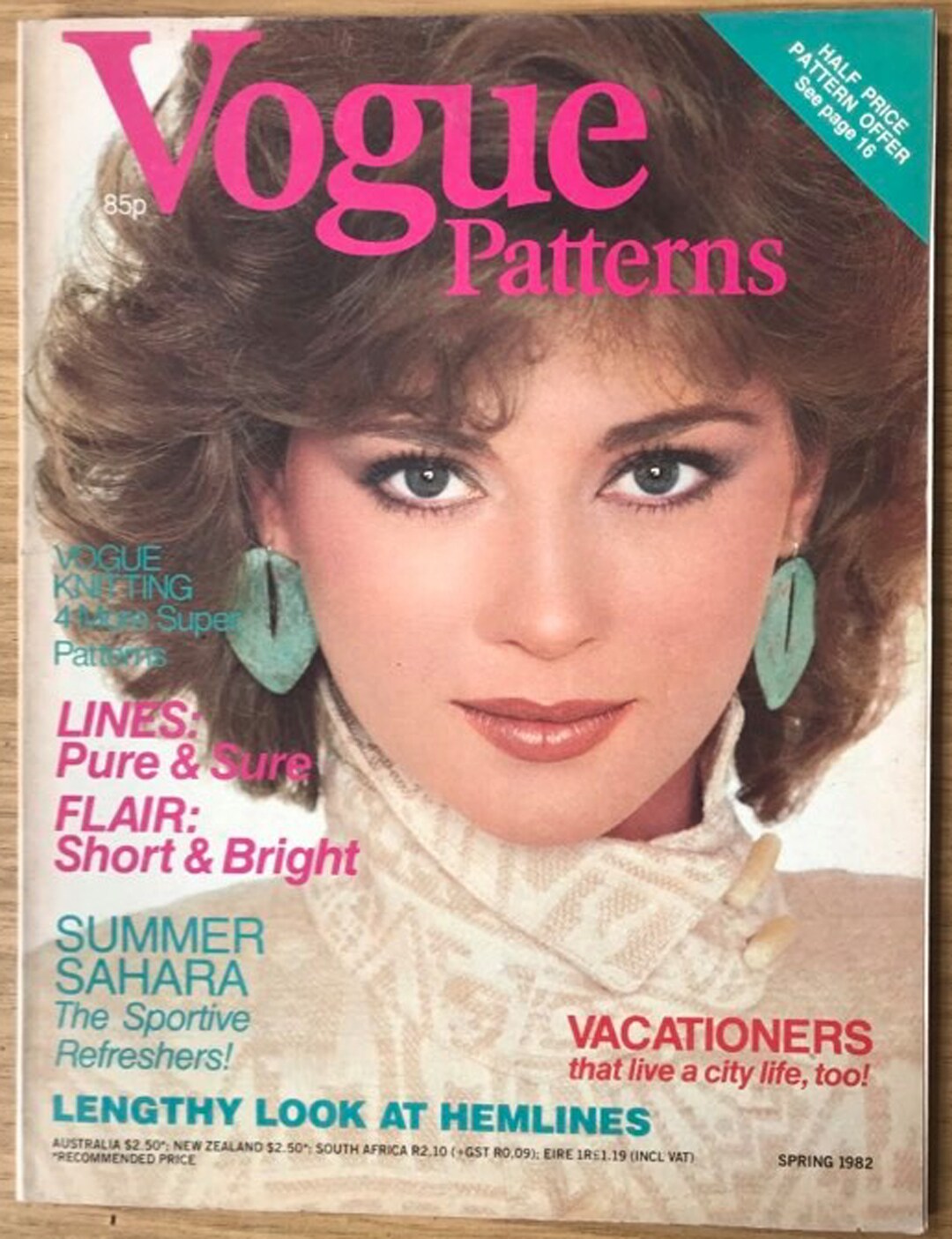 Vogue Patterns Spring 1982 Original Vintage Retro Rare Fashion Magazine ...