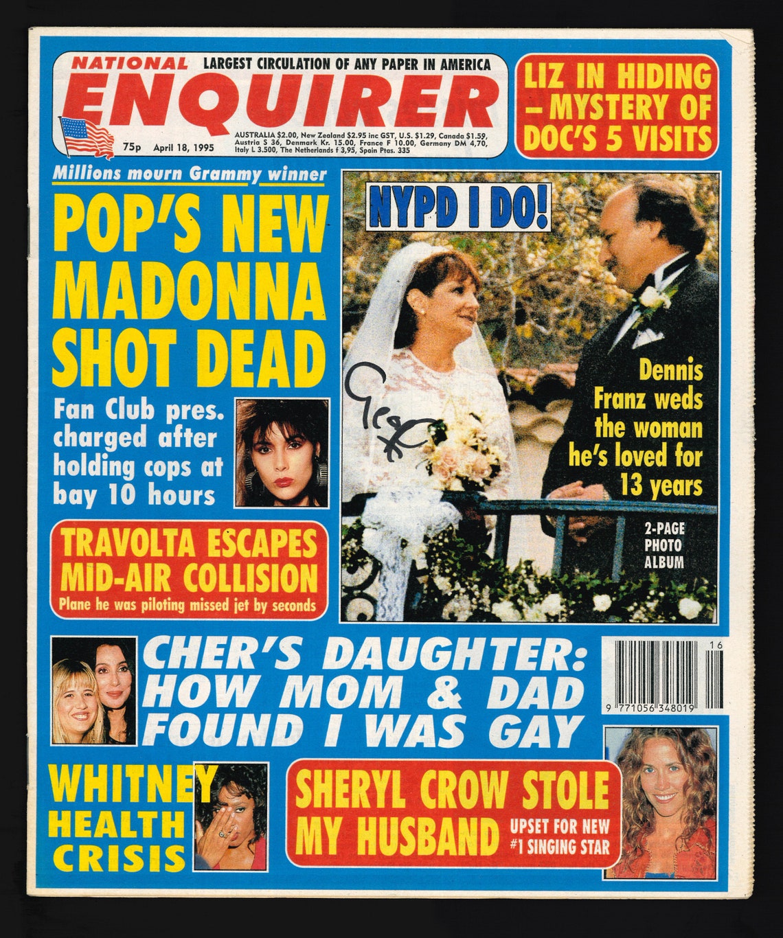 National Enquirer Back Issues Jan - May 1995 Celebrity Gossip Tabloid ...