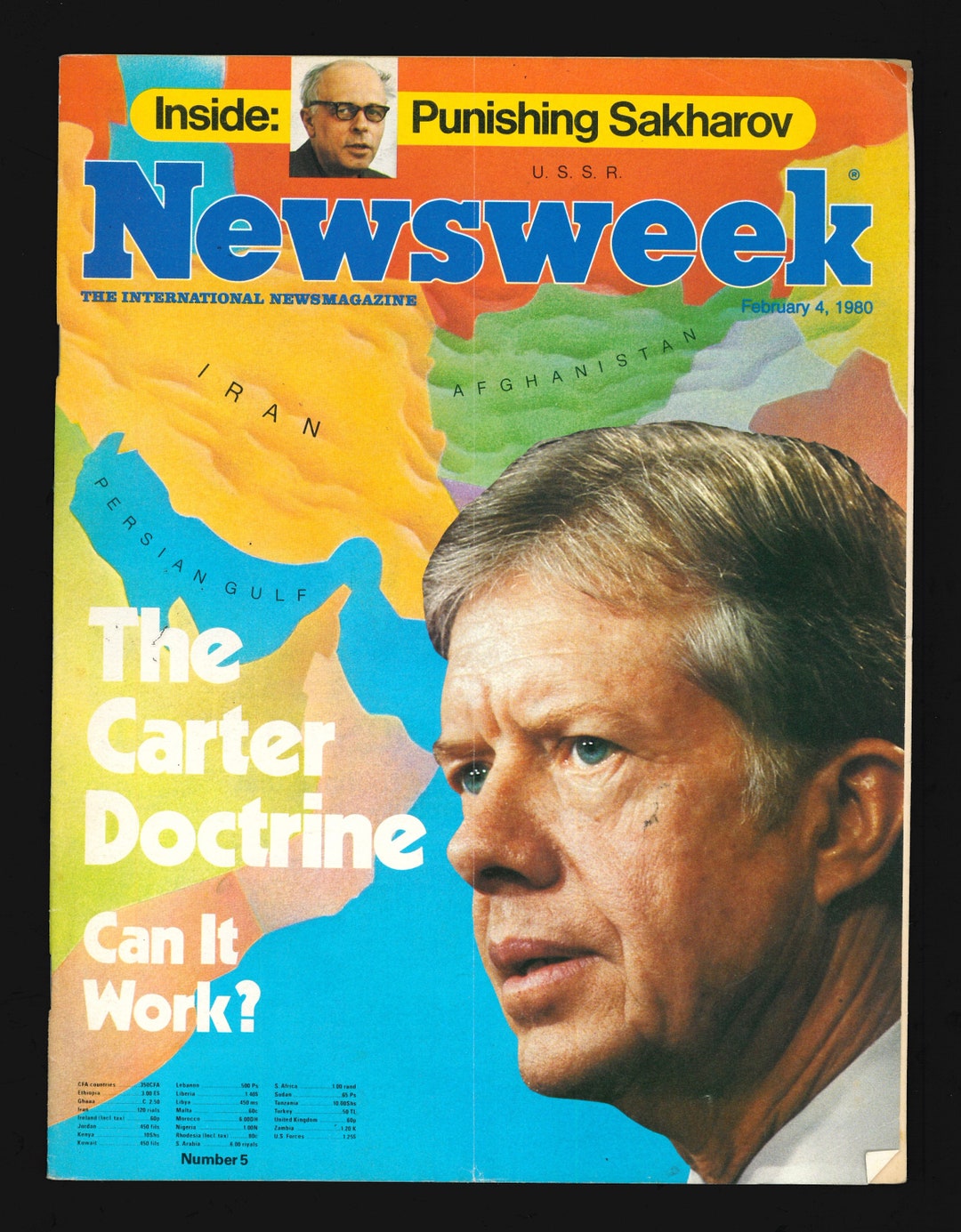 Newsweek Magazine Feb 4 1980 the Carter Doctrine - Etsy