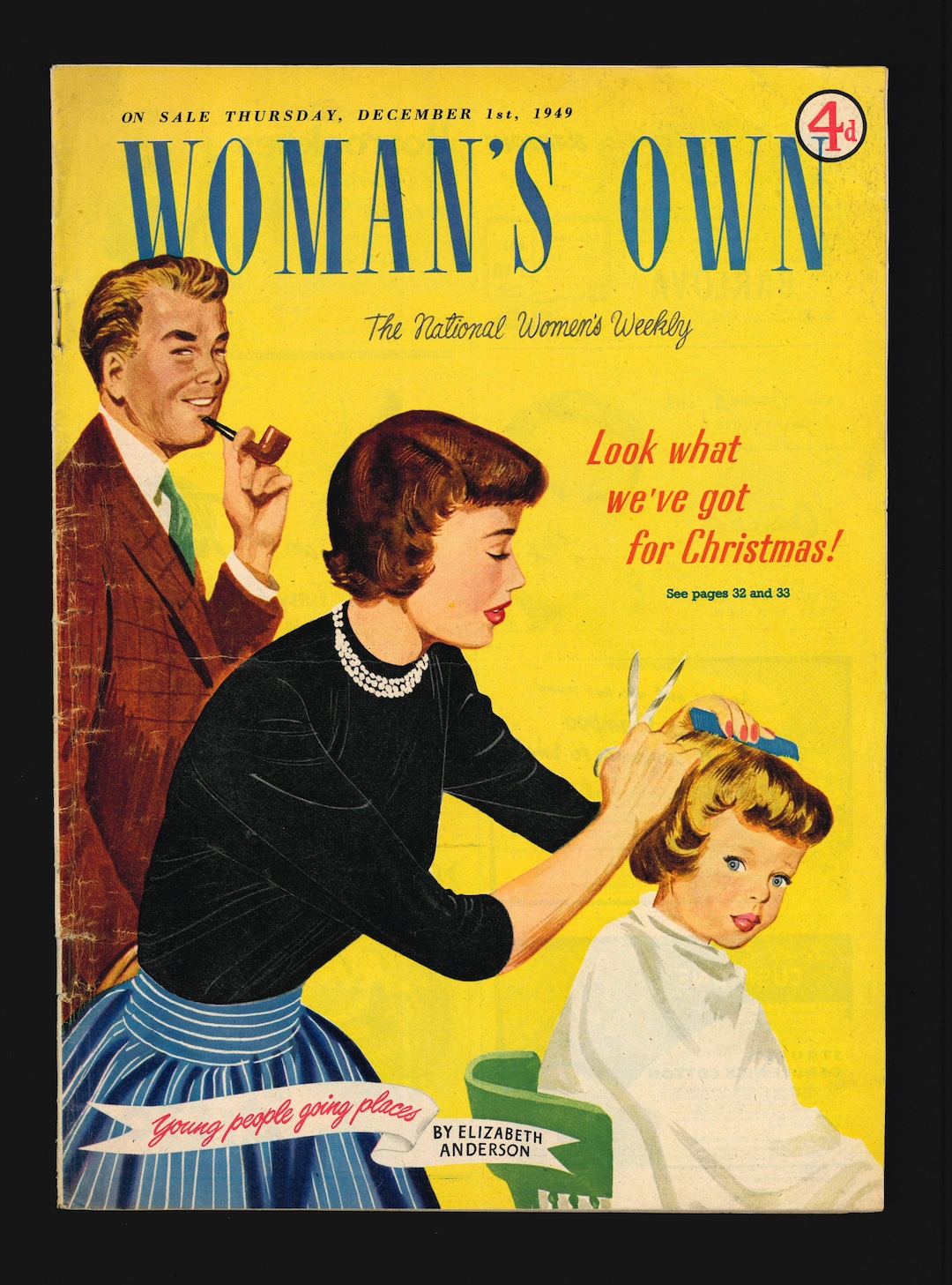 Woman's Own Dec 1 1949 Original British Vintage Weekly Women Magazine ...