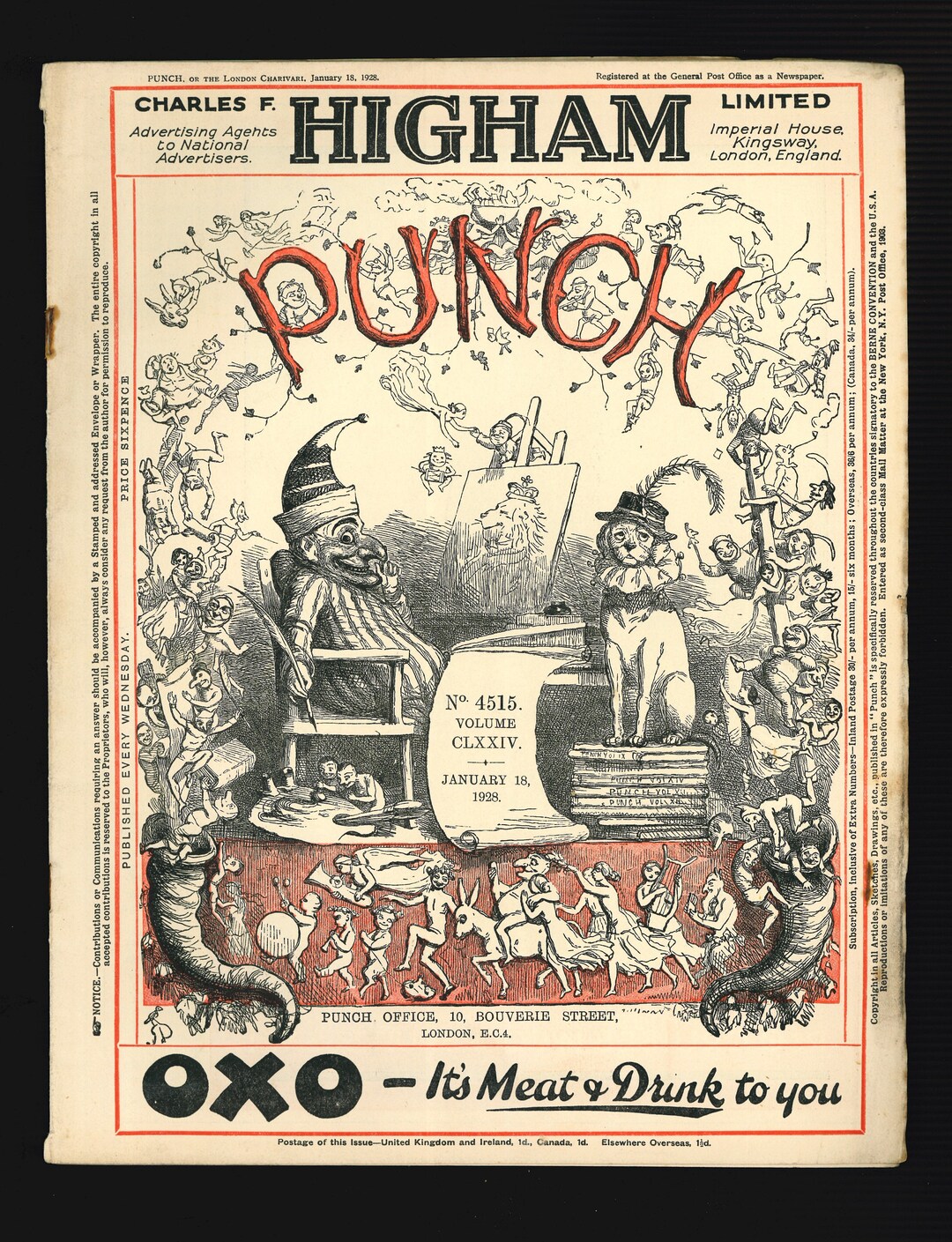 Punch 1928 Bundle of 35 Copies Vintage Original Satire Magazine - Etsy