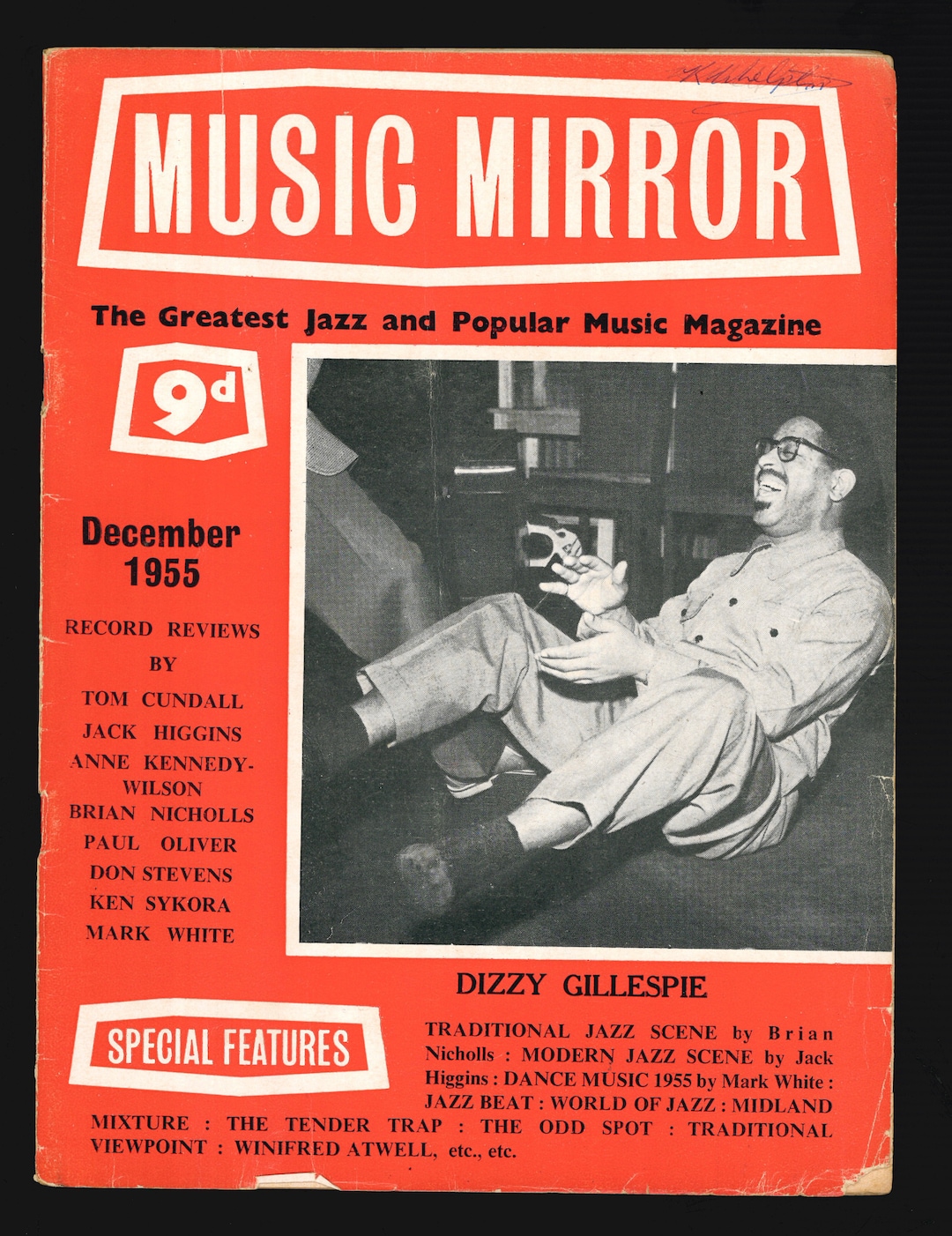 Music Mirror Dec 1955 British Music Magazine Dizzy Gillespie - Etsy