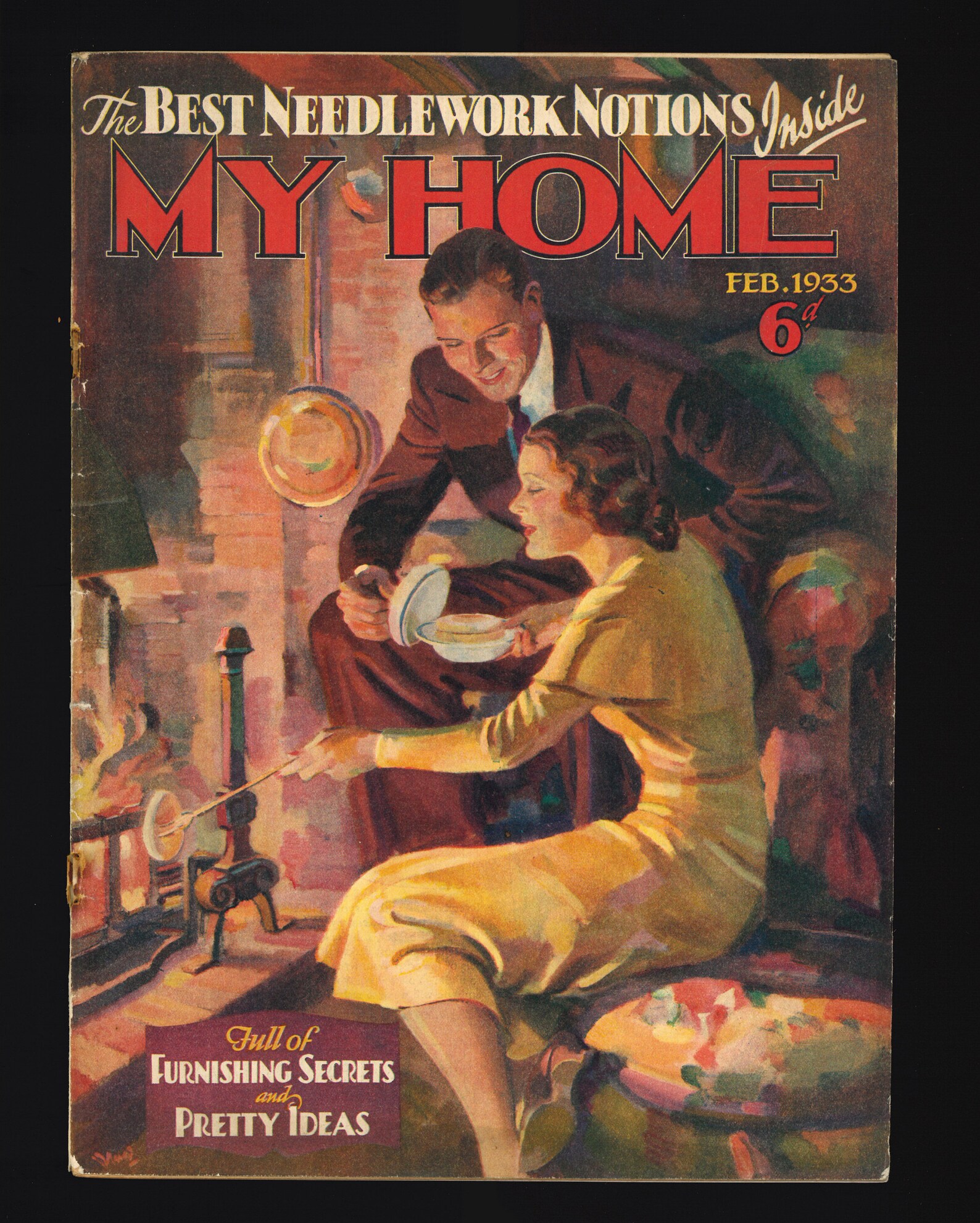 My Home Back Issues 1933 Original Vintage Women’s Magazine Knitting ...