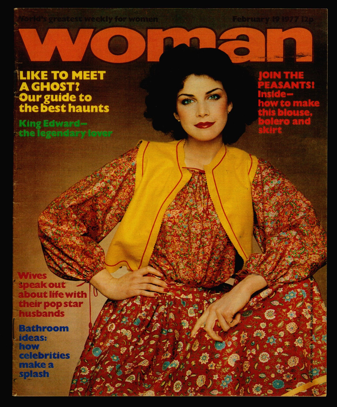 Woman Feb 19 1977 Vintage Weekly Women Magazine King Edward - Etsy