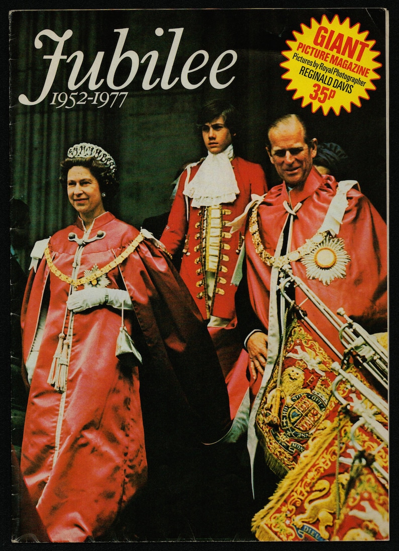 Jubilee 1952-1977 Giant Picture Magazine the Queen Elizabeth II - Etsy