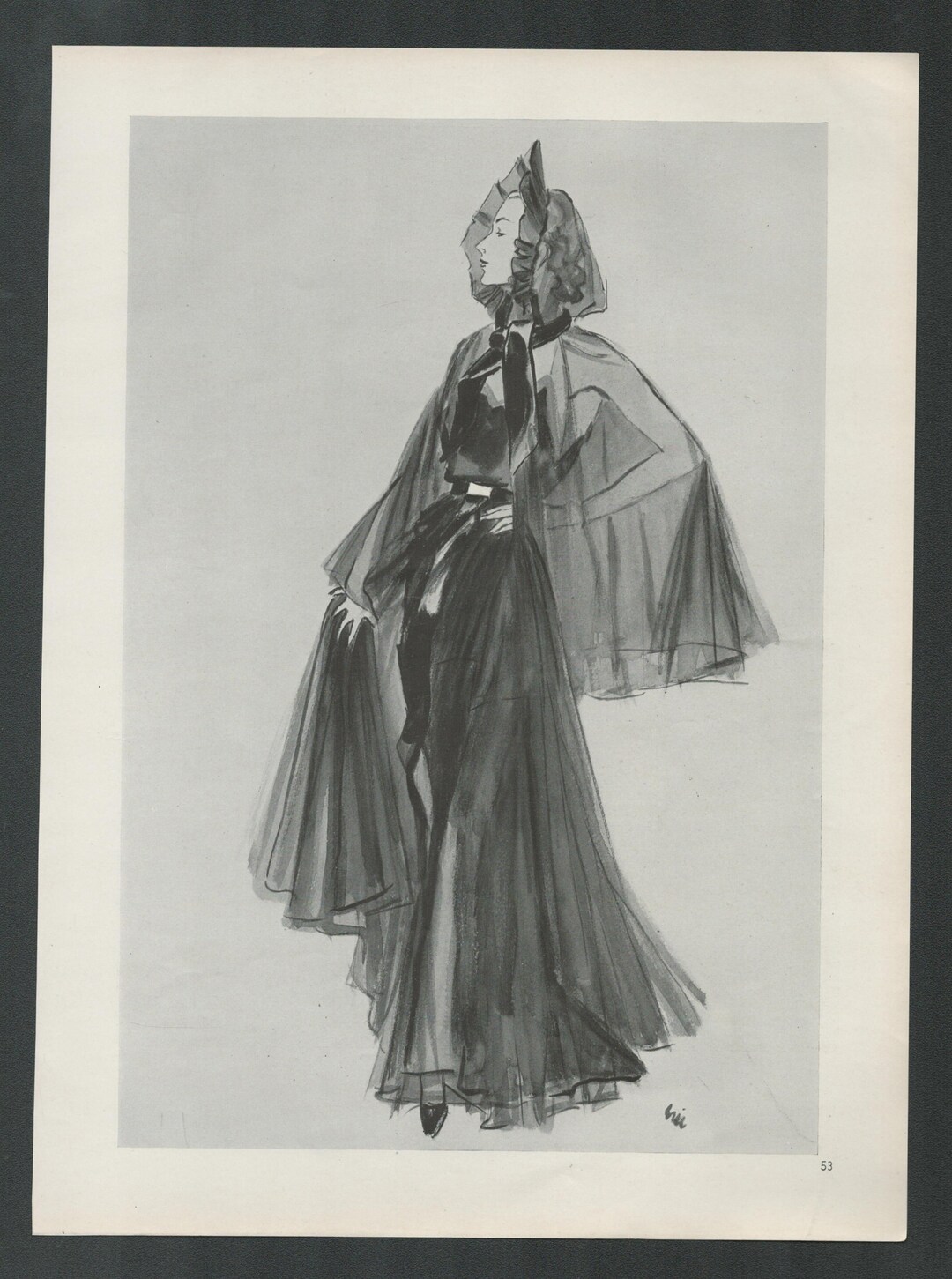 Black Dress 1935 Advert Original Tear Sheet Ideal for Framing - Etsy