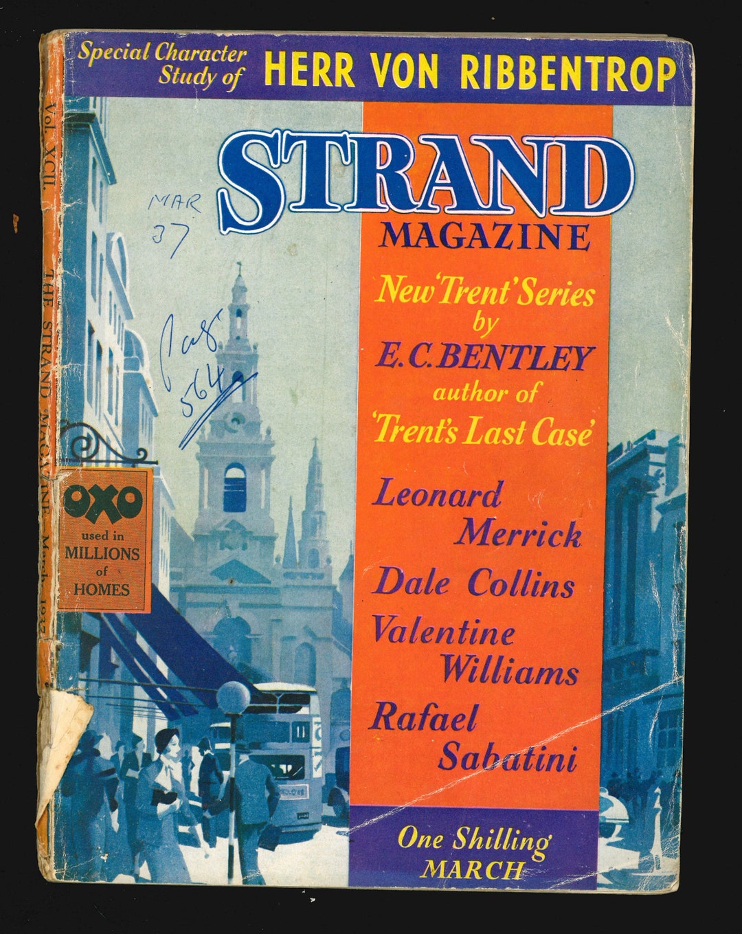 The Strand Magazine March 1937 Herr Von Ribbentrop - Etsy