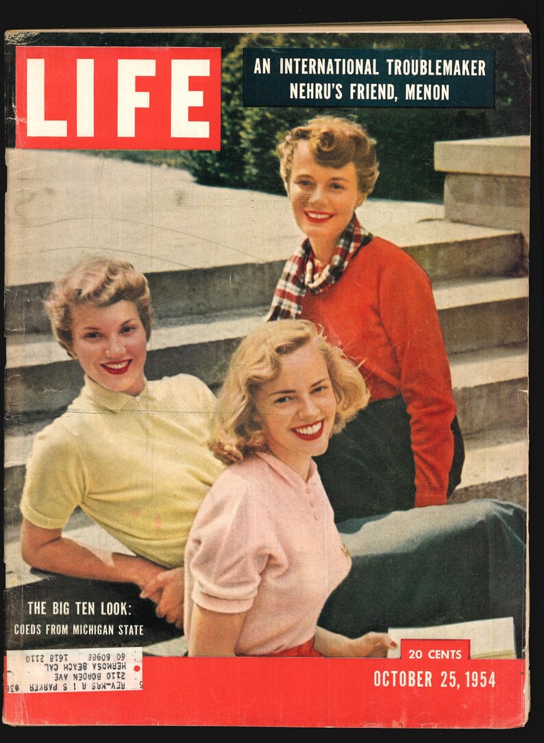 Life Magazine Sept Oct 1954 Original Vintage Magazine 70th - Etsy