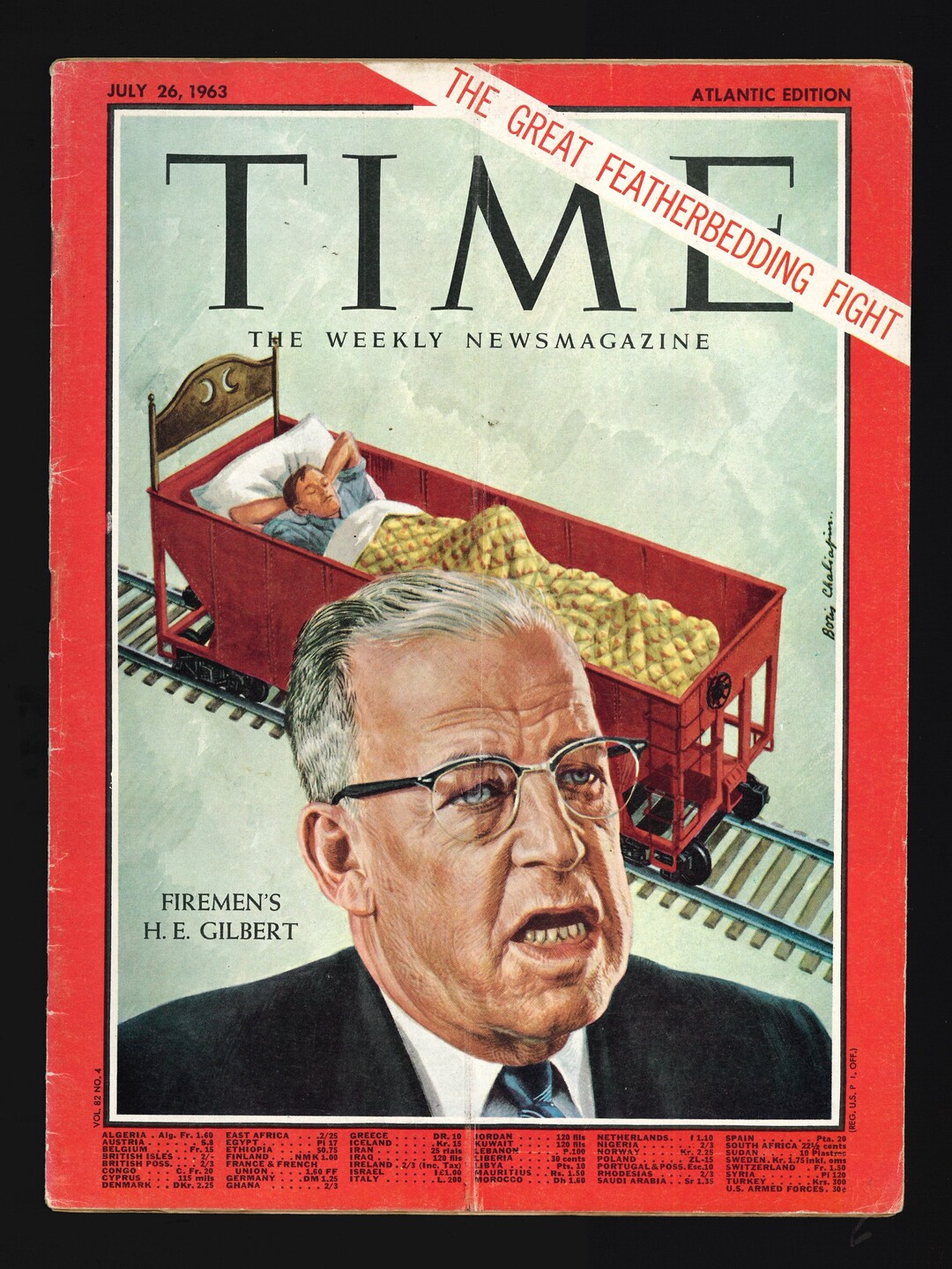 Time Atlantic Edition July 26 1963 H E Gilbert - Etsy