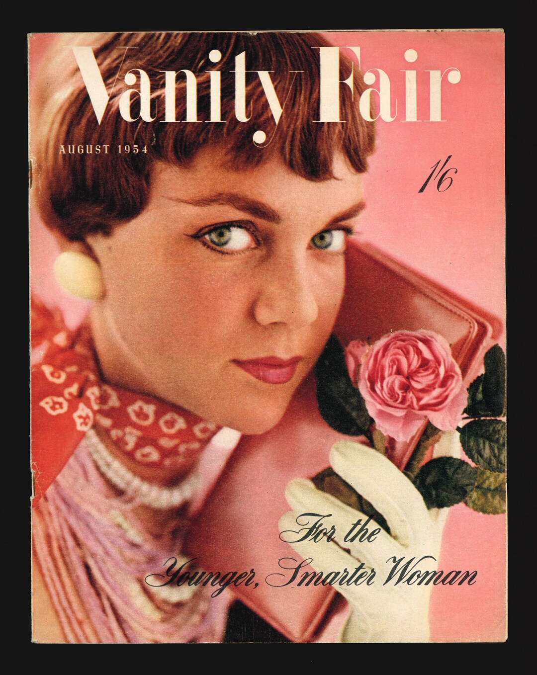 Vanity Fair Aug 1954 Rare Retro Vintage Original Fashion Magazine 70th ...