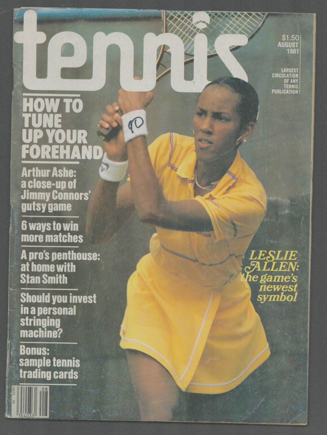 Tennis Magazine Aug 1981 US Original Vintage Leslie Allen - Etsy