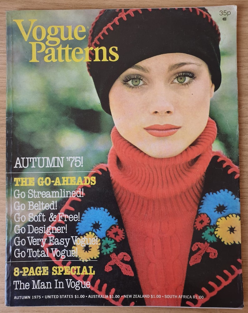 Vogue Patterns Book Autumn 1975 Original Vintage Retro Rare - Etsy