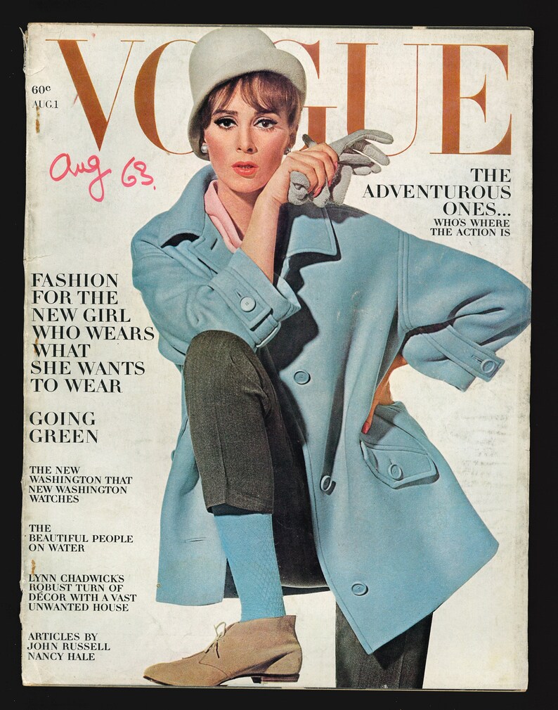 Vogue US Aug 1 1963 Original Vintage Fashion Magazine - Etsy