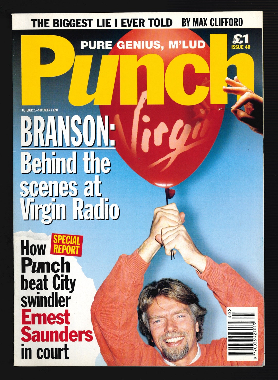 Punch Oct 25- Nov 7 1997 Vintage Original Satire Magazine - Etsy