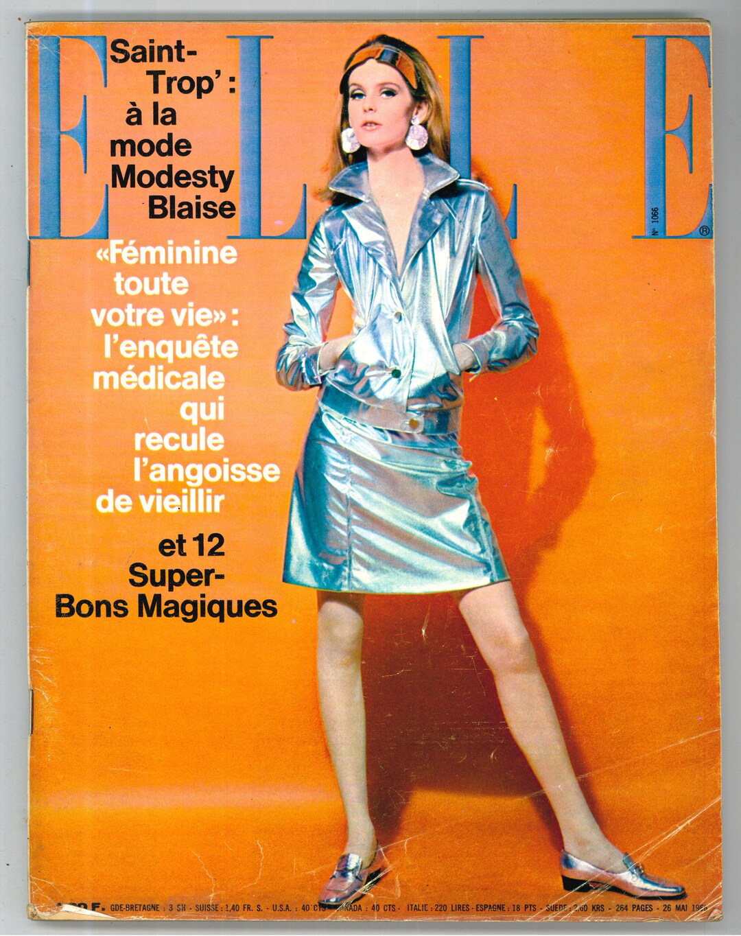 Elle May 26 1966 No 1066 French Original Vintage Fashion Magazine ...
