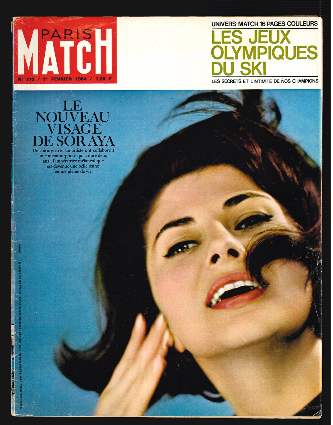 Paris Match No 773 Feb 1 1964 the Games Olympics the Ski, Soraya ...