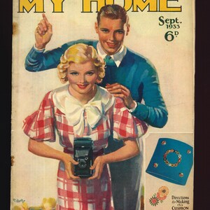 My Home Back Issues 1933 Original Vintage Women’s Magazine Knitting ...
