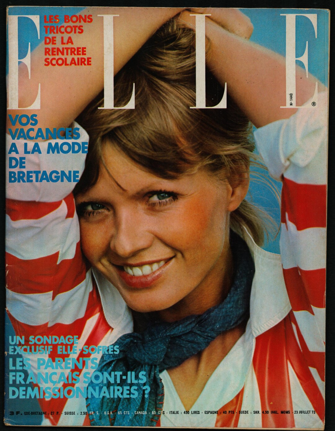 Elle 23 de julio de 1973 no 1440 Revista de moda vintage original ...