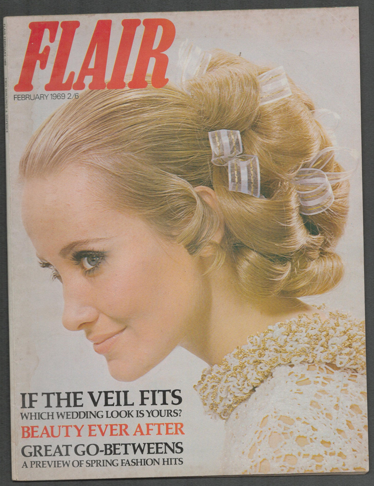 Flair Feb 1969 Vintage Fashion Magazine Veil Bride Wedding - Etsy