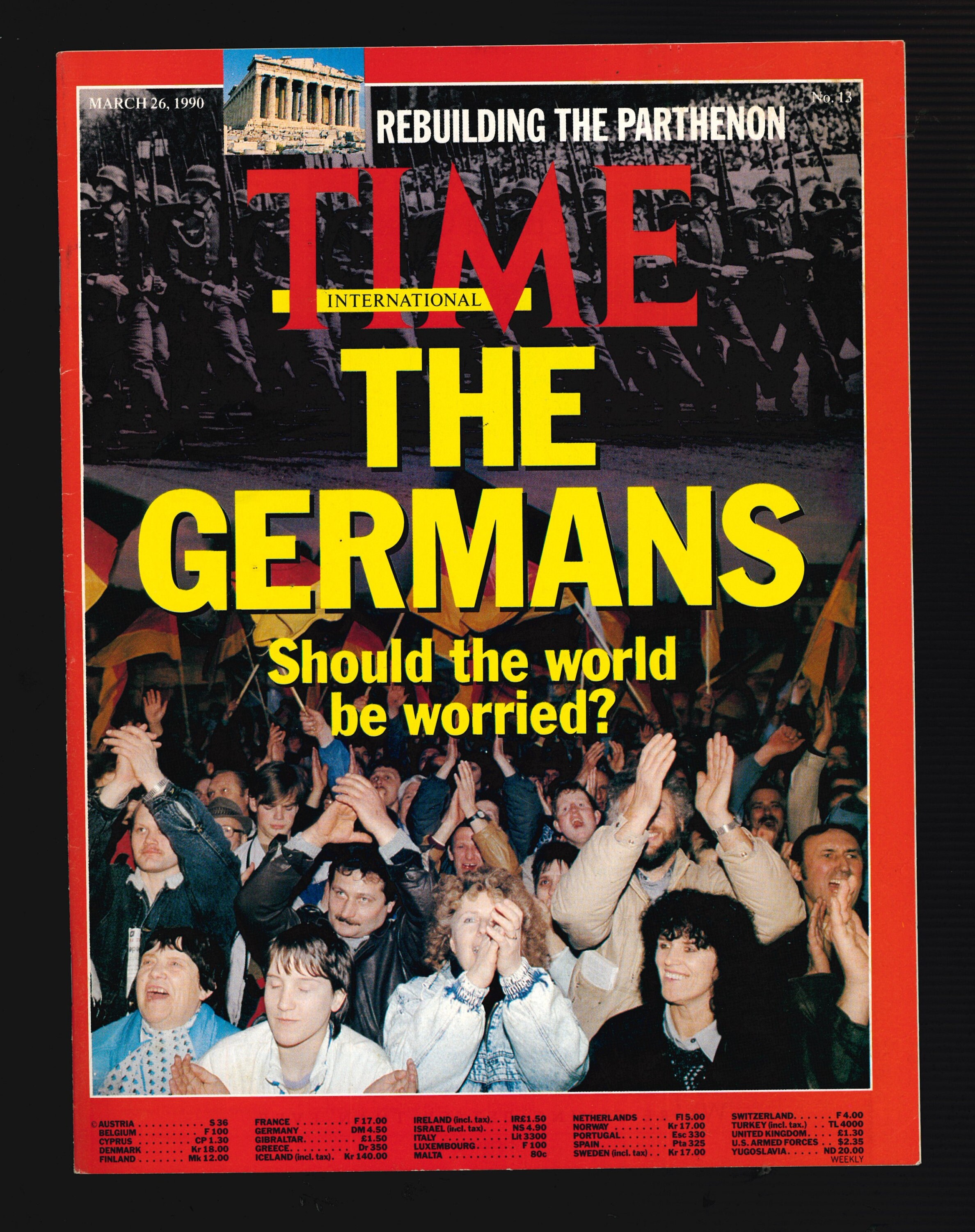 TIME EUROPE MAR 26 1990 Vintage Magazine the Germans - Etsy