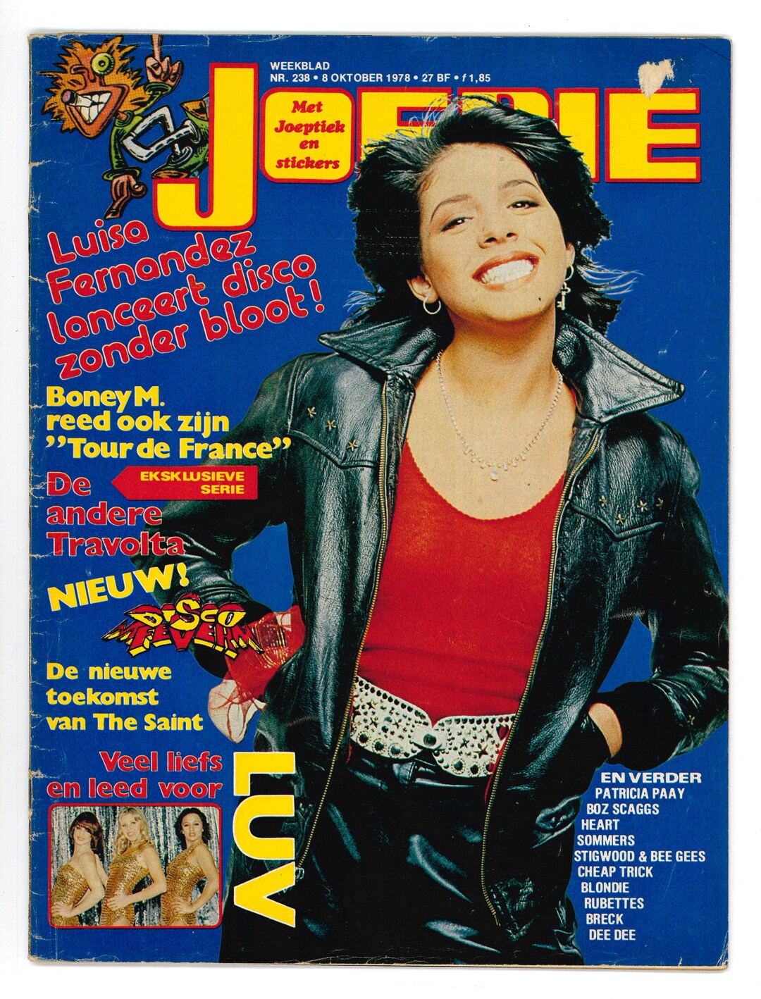 Joepie No 238 Oct 8 1978 Original Music Magazine Boney M - Etsy