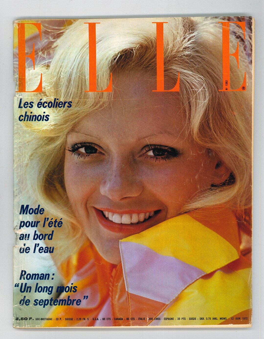 Elle June 12 1972 French Edition Vintage Magazine - Etsy