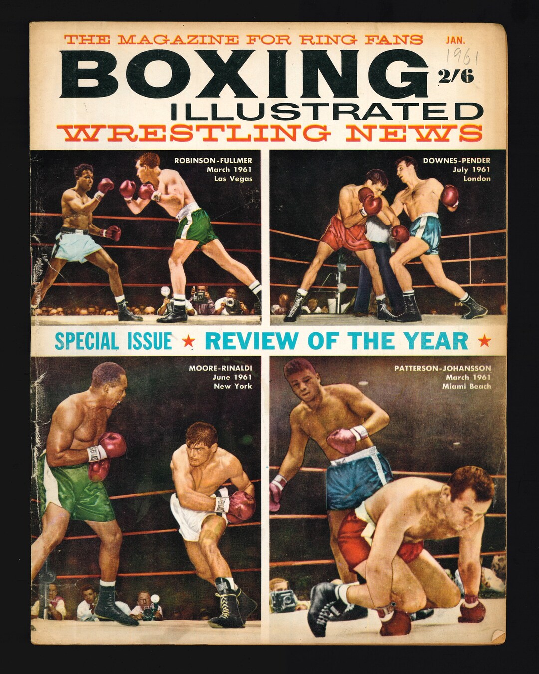 Boxing Illustrated 1961 1962 1963 Retro Vintage Original Magazine - Etsy UK