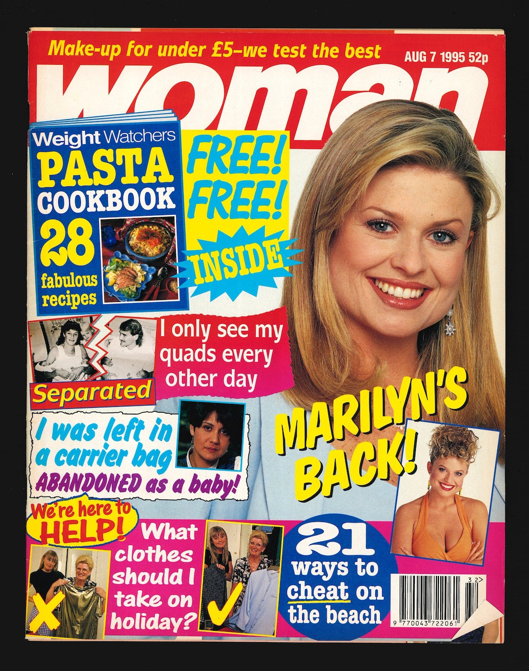 Woman Aug 7 1995 Vintage Magazine Fashion Beauty Cooking - Etsy