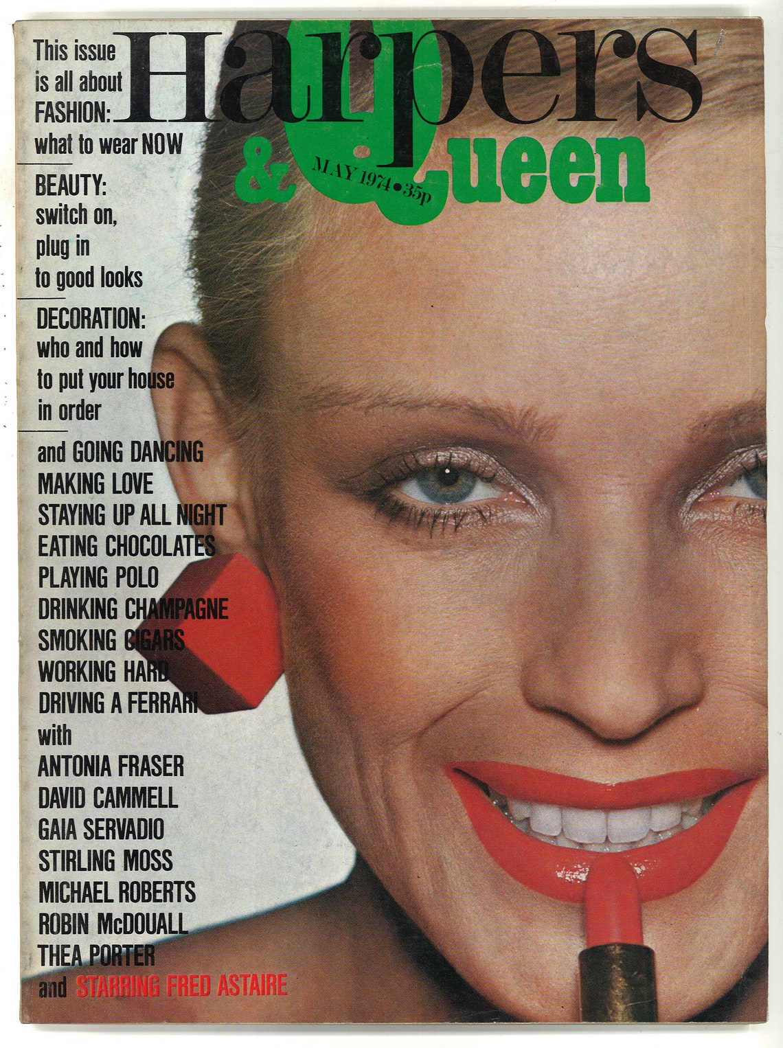 Harpers & Queen UK May 1974 British Original Vintage Fashion - Etsy