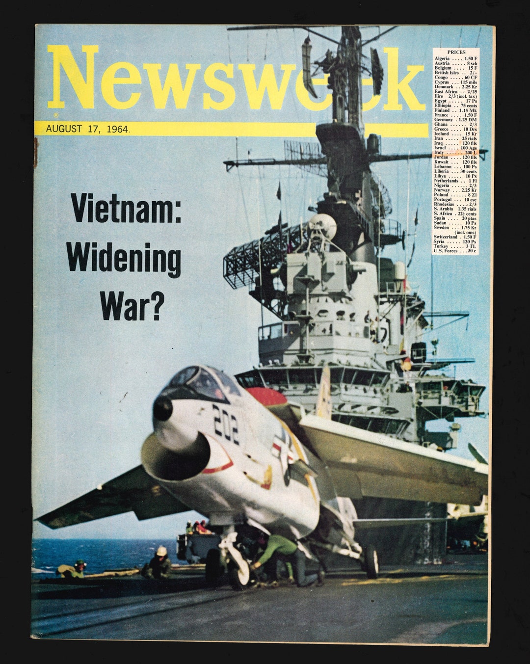 Newsweek Aug 17 1964 Original Vintage Magazine Vietnam 60th - Etsy