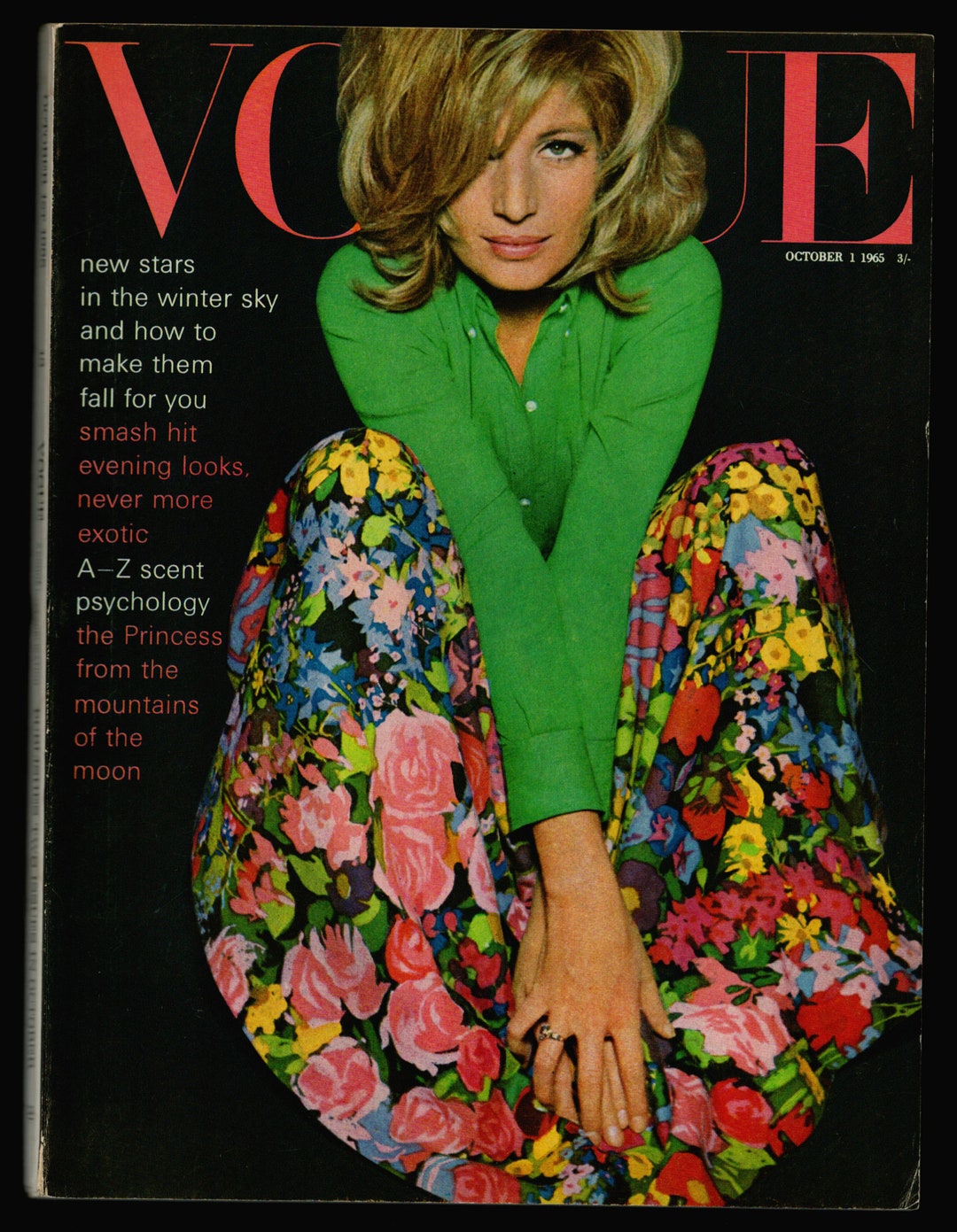 Vogue UK Oct 1st 1965 Vintage Original Fashion Magazine Jean Shrimpton ...